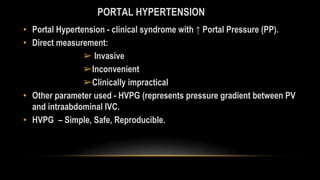 Portal hypertension | PPTX