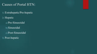 Portal Hypertension in pediatric population | PPTX