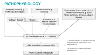 PORTAL HYPERTENSION : presentation, evaluation and management | PPTX