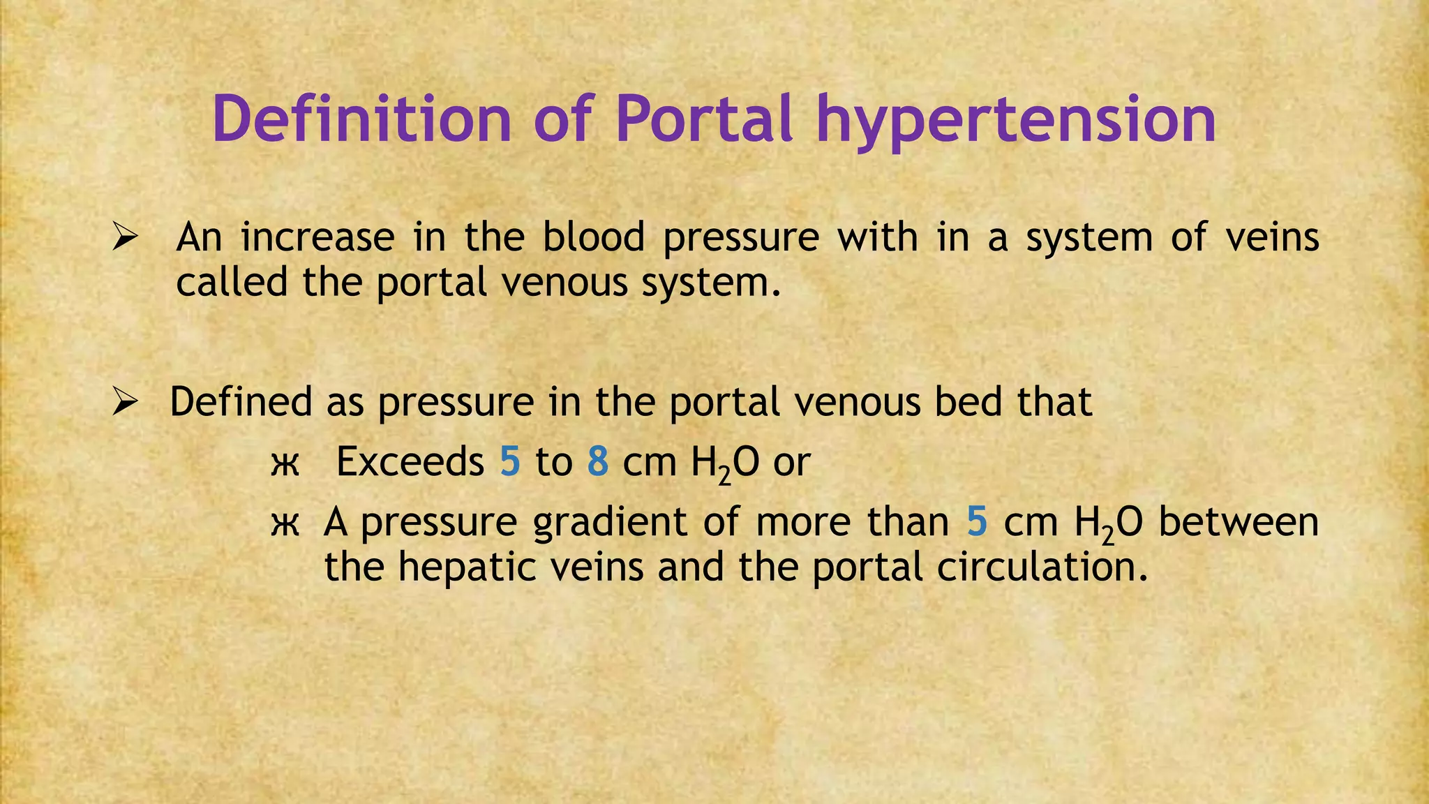 Portal Hypertension in Children | PPTX