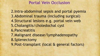 Portal Hypertension in Children | PPTX