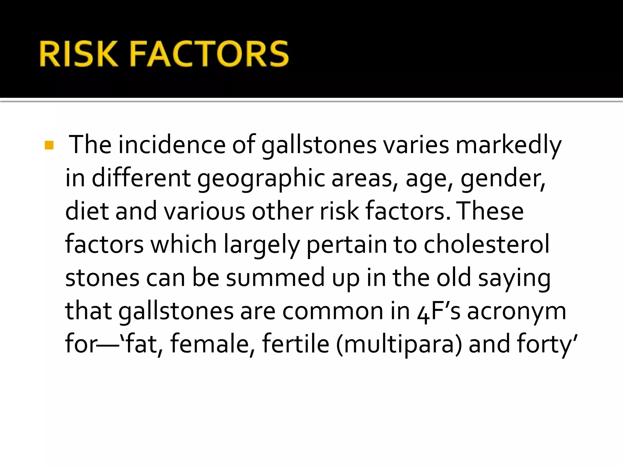 Gallstone |Cholelithiasis and its types | PPTX | Digestive Disorders ...