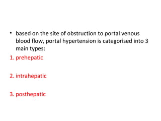 Portal hypertension, hepatic failure | PPT