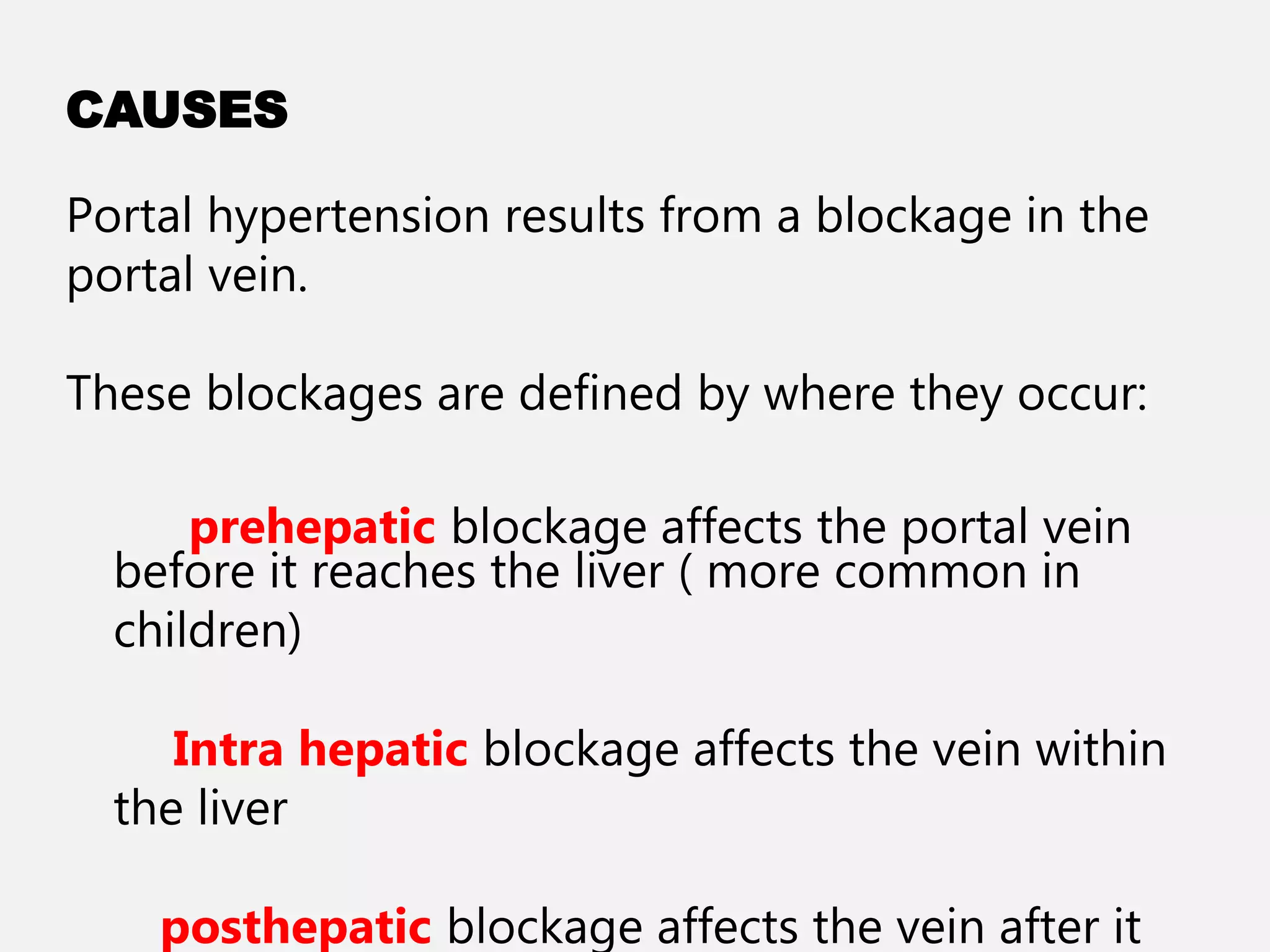 Portal hypertension in children | PPTX