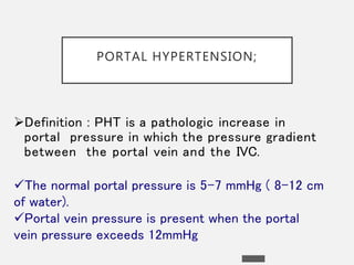 Portal hypertension in children | PPT