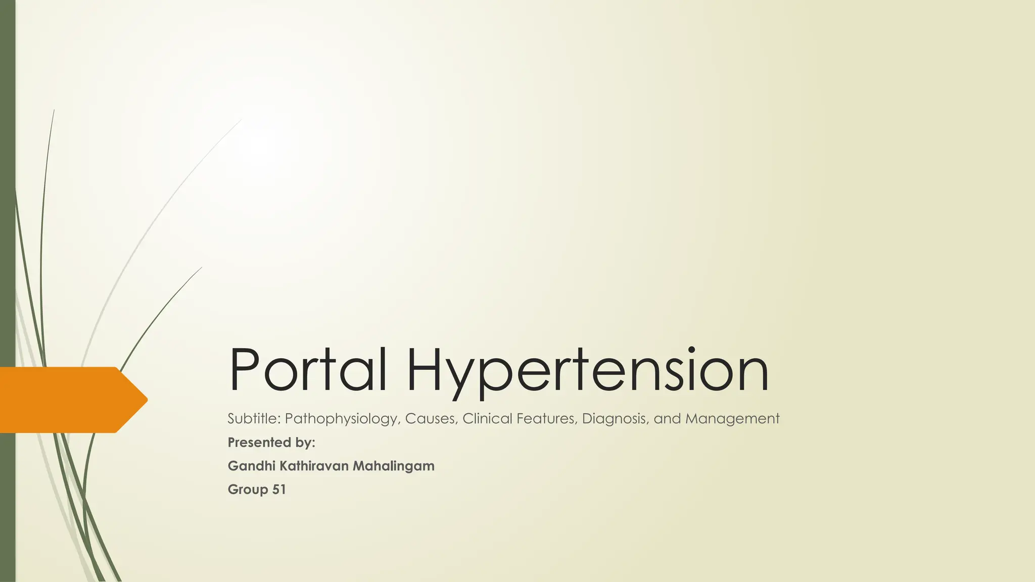 Portal Hypertension Self Work Subtitle: Pathophysiology, Causes ...