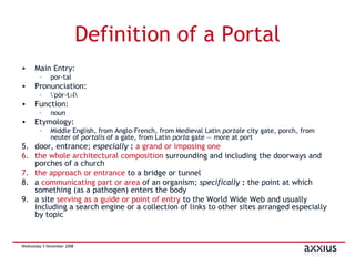 Introduction to Portals | PPT