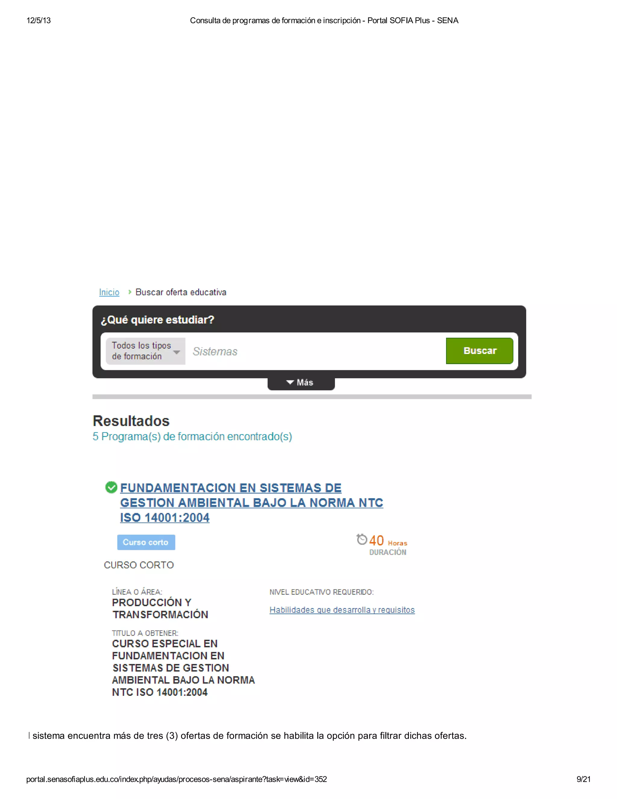 Portal sofia plus sena | PDF | Professional School | Postgraduate Education