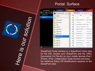 MS SharePoint Portal Surface - Mobile Office Client for iPad,iPhone ...