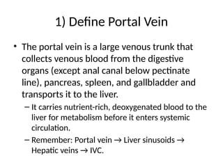 portal venous system 1st year mbbs complete notes india | PPTX