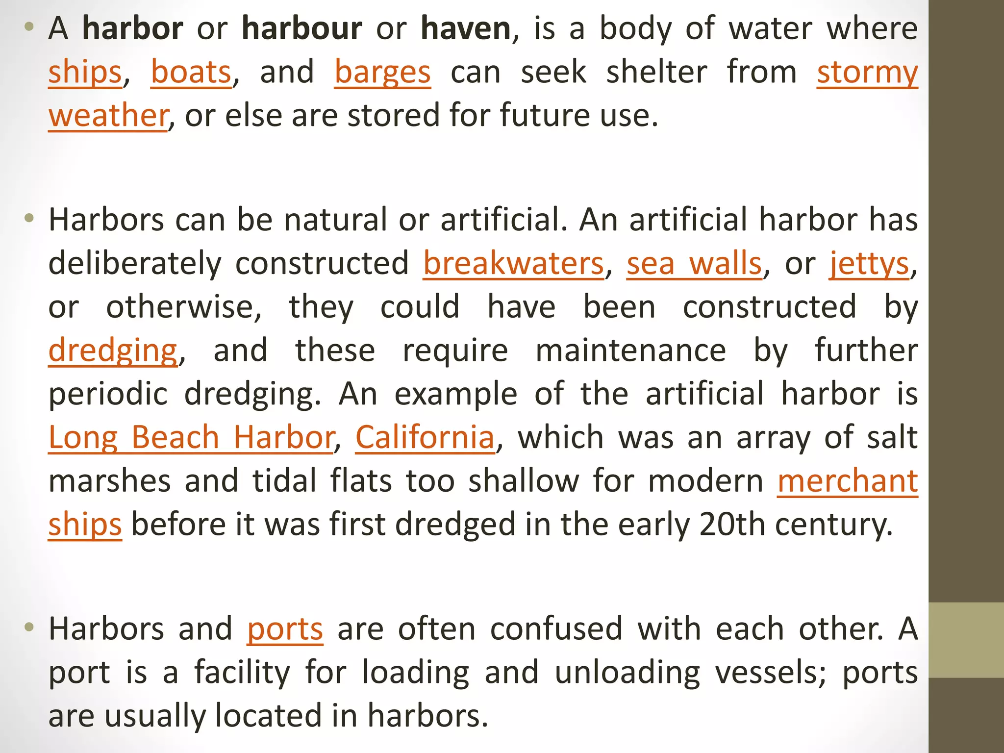 Port and Harbor Engineering | PPTX