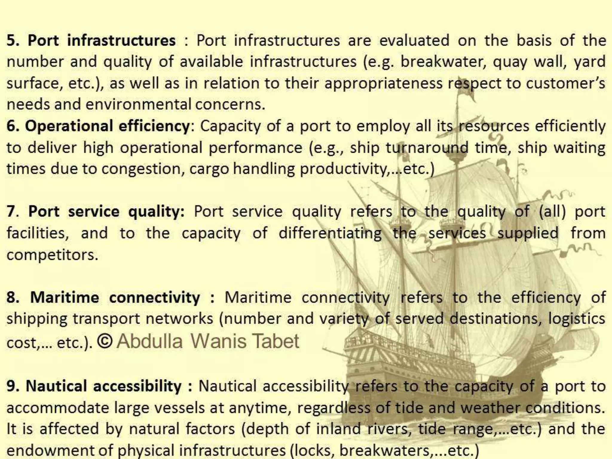 Port competitiveness drivers | PPTX