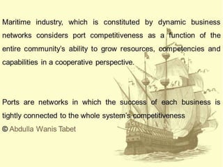 The drivers of sea port competitiveness | PPT
