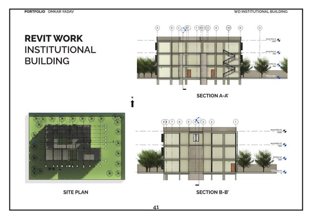 Architectural portfolio- Selective Drawings | PPT