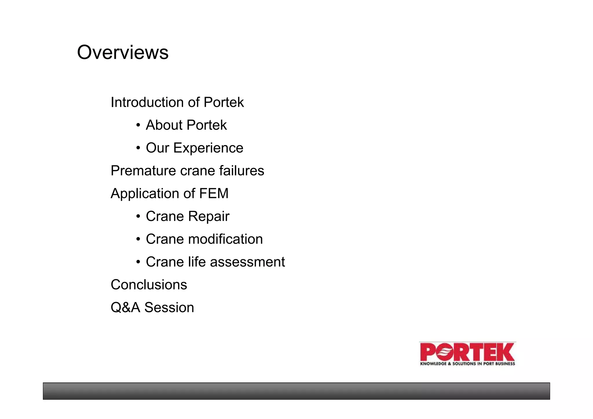 Finite element method in crane structural failure analysis & rectification (TOC Europe 2011) | PDF