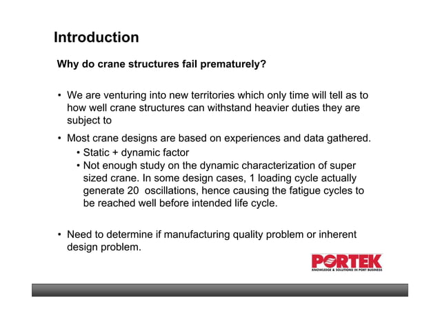 Finite element method in crane structural failure analysis & rectification (TOC Europe 2011) | PPT