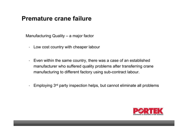 Finite element method in crane structural failure analysis & rectification (TOC Europe 2011) | PPT