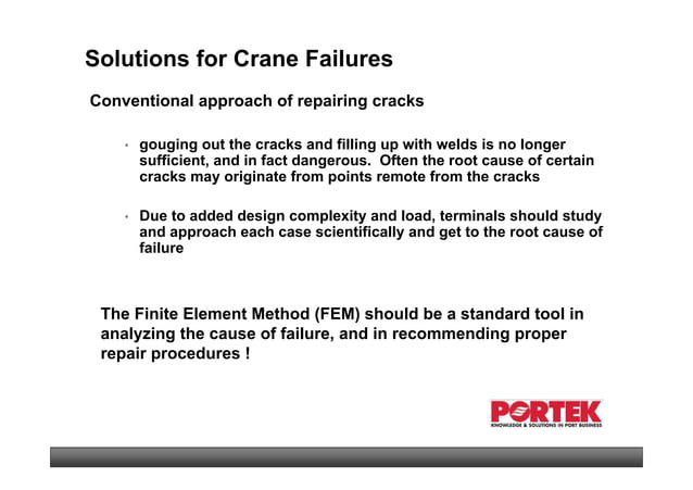 Finite element method in crane structural failure analysis ...