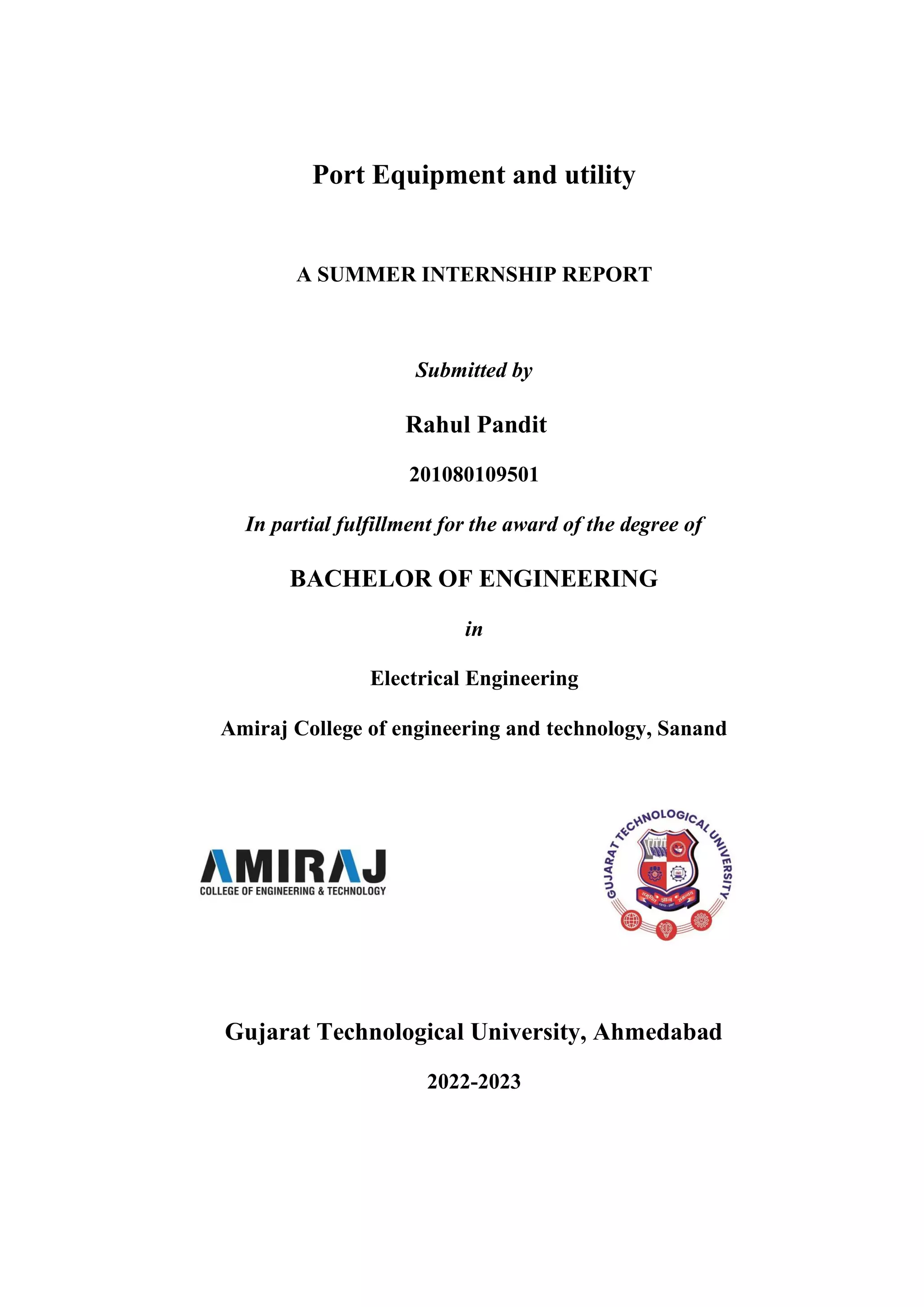 Port Equipment and utility | PDF