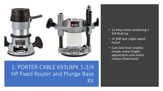 PORTER-CABLE 693LRPK VS Dremel 335-01 VS Bosch 1617EVSPK VS DEWALT ...