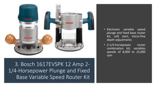 PORTER-CABLE 693LRPK VS Dremel 335-01 VS Bosch 1617EVSPK VS DEWALT ...