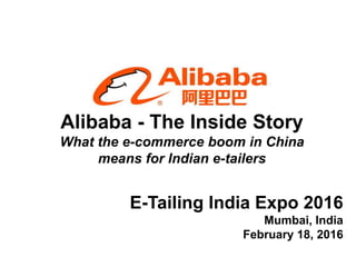 Alibaba - The Inside Story What the e-commerce boom in China means for ...
