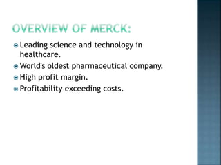 Porter five force model analysis of merck | PPT