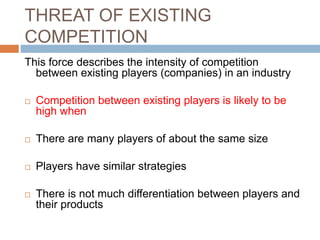 Porter five forces of strategic analysis | PPTX