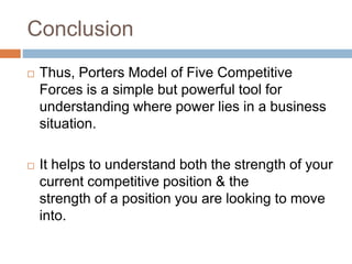 Porter five forces of strategic analysis | PPTX