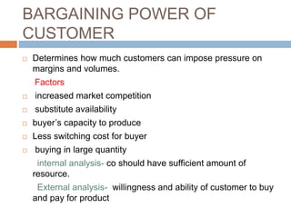 Porter five forces of strategic analysis | PPTX