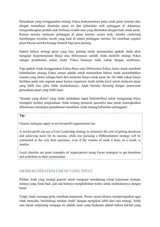 Porter Generic Strategies - Riki ardoni | PDF