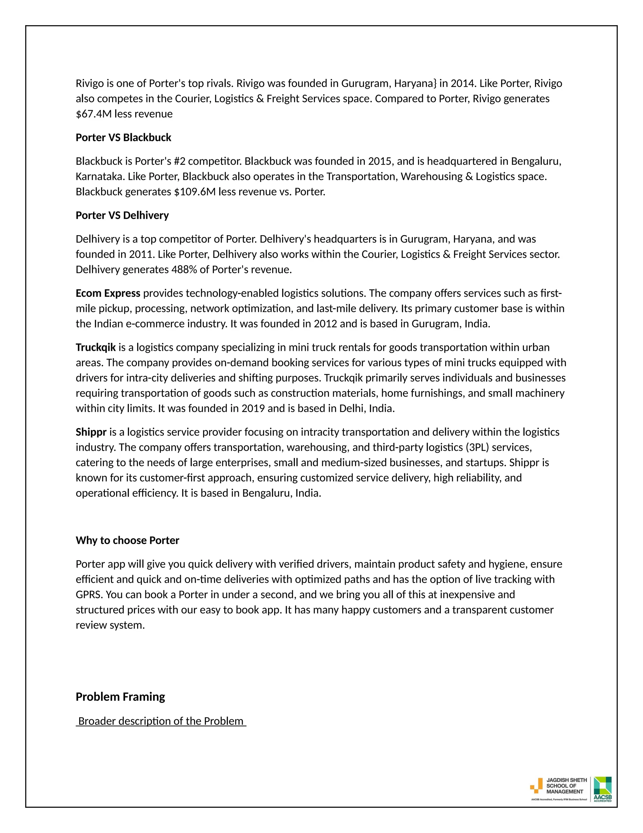 Porter Intracity Case Study //. (1).docx