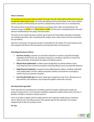 Porter Intracity Case Study //. (1).docx