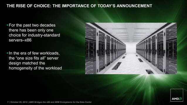 AMD Bridges the X86 and ARM Ecosystems for the Data Center | PPTX