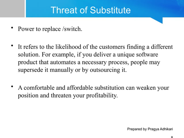 Porter's Five Forces is a framework for analyzing the competitive ...