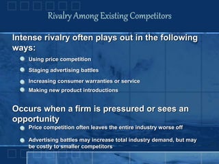 Porters5forcemodel 090419104544-phpapp02 | PPT