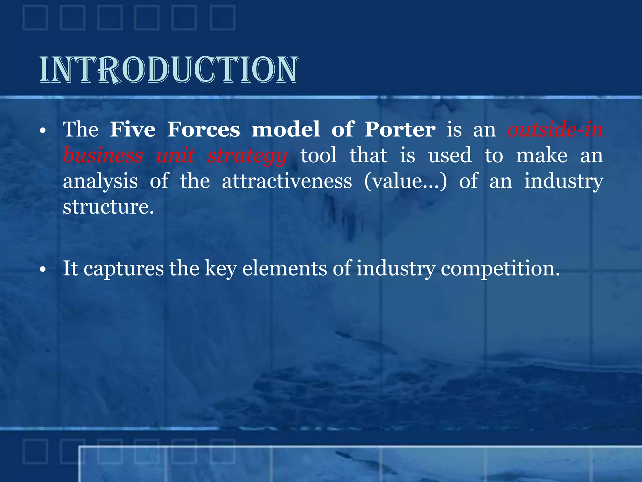 Porter's 5 Force Model | PPTX