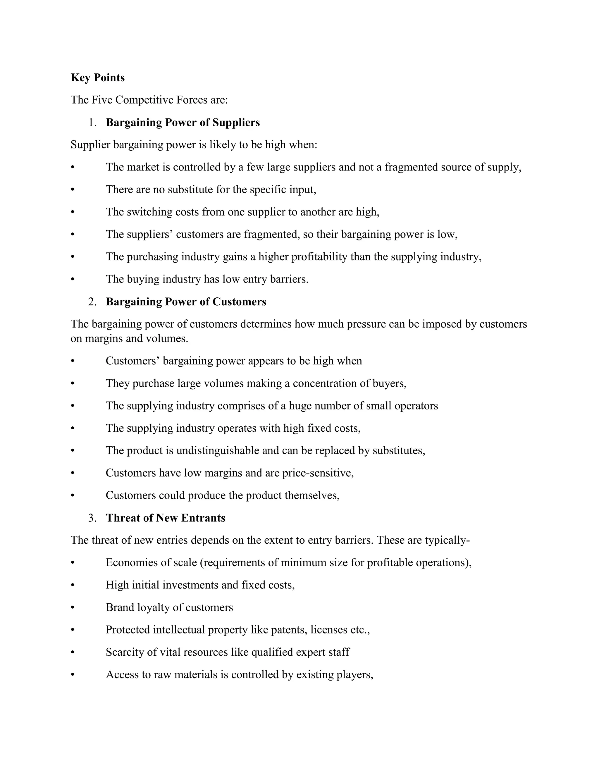 Porter's 5 Forces Model | PDF