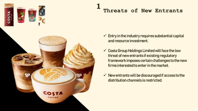 Porter's Five Forces Analysis: Starbucks vs. Costa Coffee | PPTX