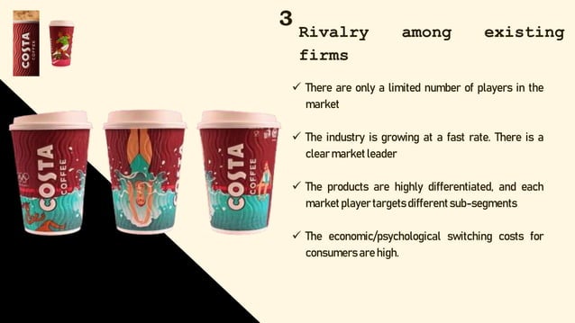 Porter's Five Forces Analysis: Starbucks vs. Costa Coffee | PPTX