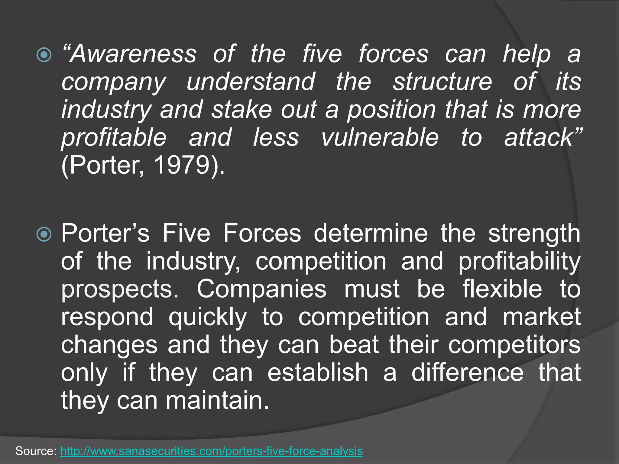 Porter‘s five forces model and value chain diagram | PPTX