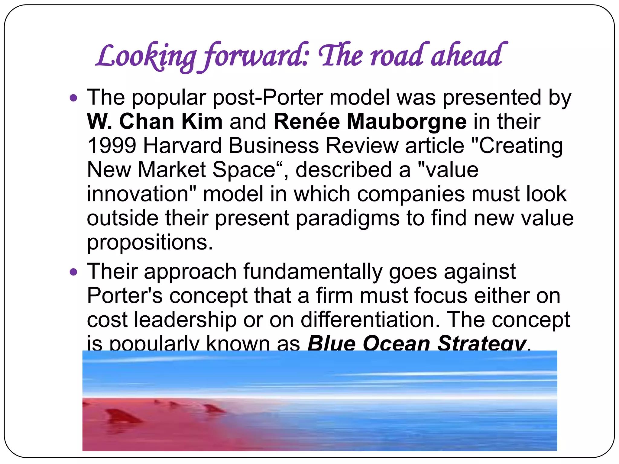 Porter’s generic competitive strategies | PPTX
