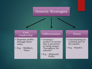 Porters generic strategies | PPTX