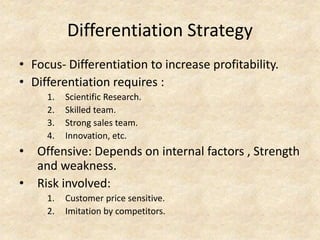 Porter's generic strategy | PPTX