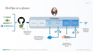 DevOps: 6 Steps to Go Faster, Build Better and Avoid Disaster | PPT