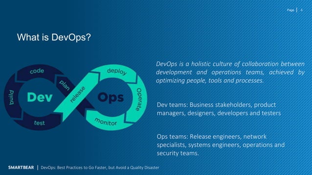 DevOps: 6 Steps to Go Faster, Build Better and Avoid Disaster | PPT