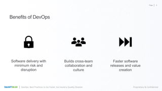DevOps: 6 Steps to Go Faster, Build Better and Avoid Disaster | PPT
