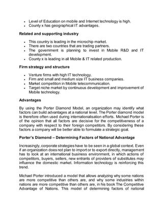 Porter's national diamond model | DOCX