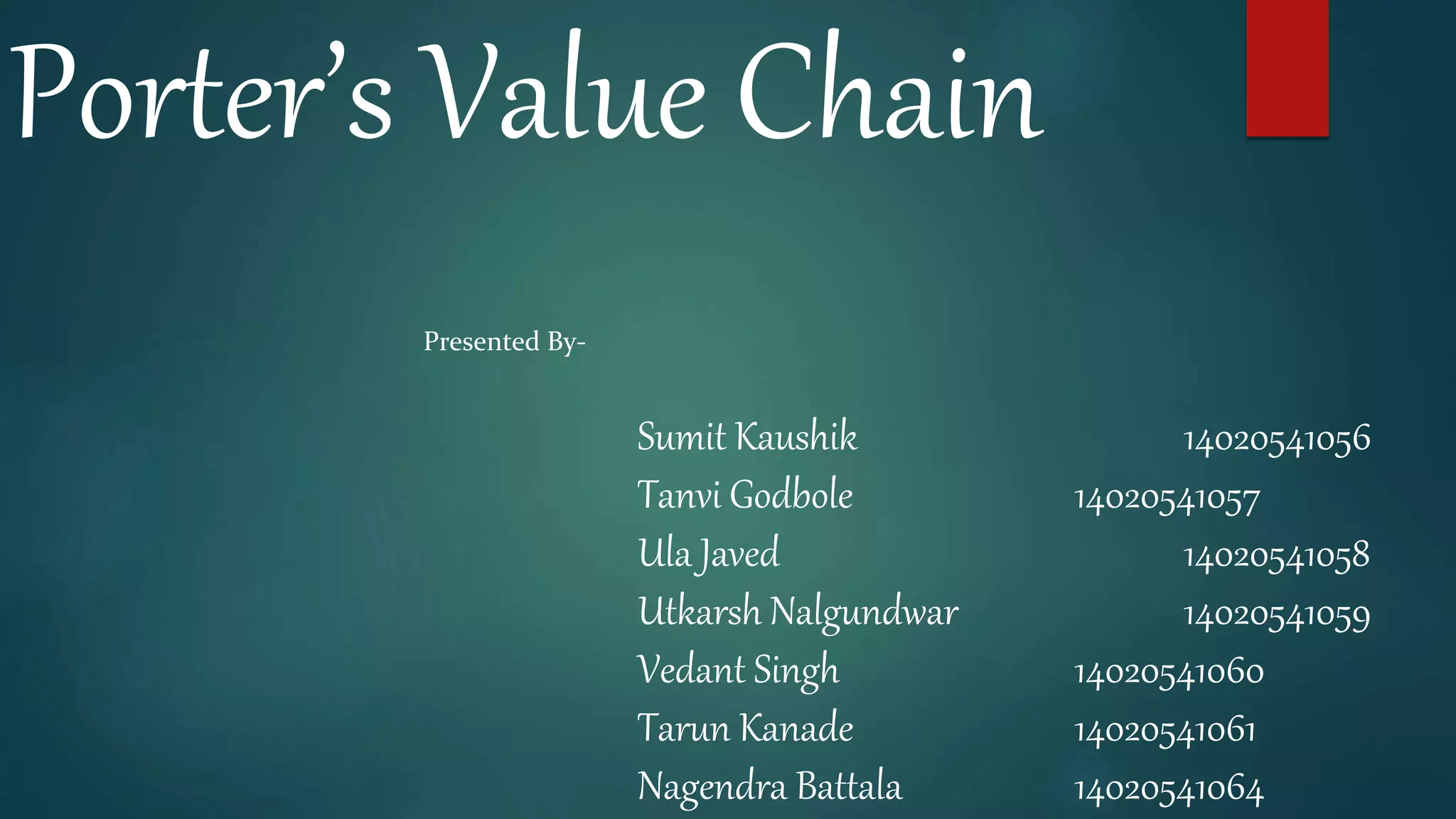 Porters value chain | PPTX | Logistics | Business