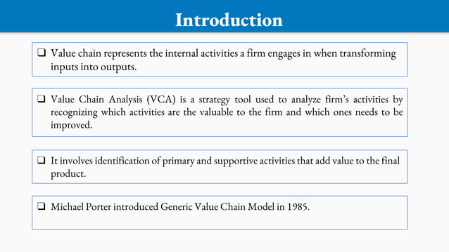 Porter's Value Chain Analysis | PPTX